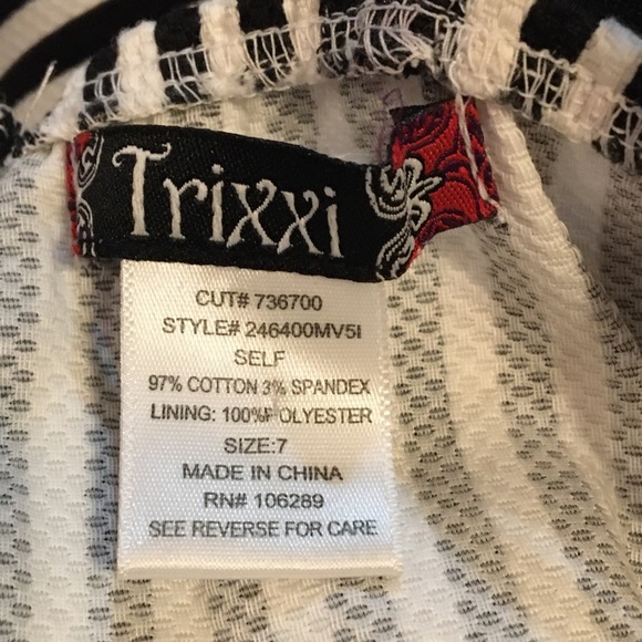 Trixxi | Dresses | Trixxi Striped Dress Embroidered Empire Waist | Poshmark